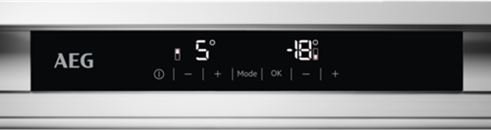AEG SCE818F6TS 6000 Series 177.2cm No Frost 70/30 Integrated Fridge ...