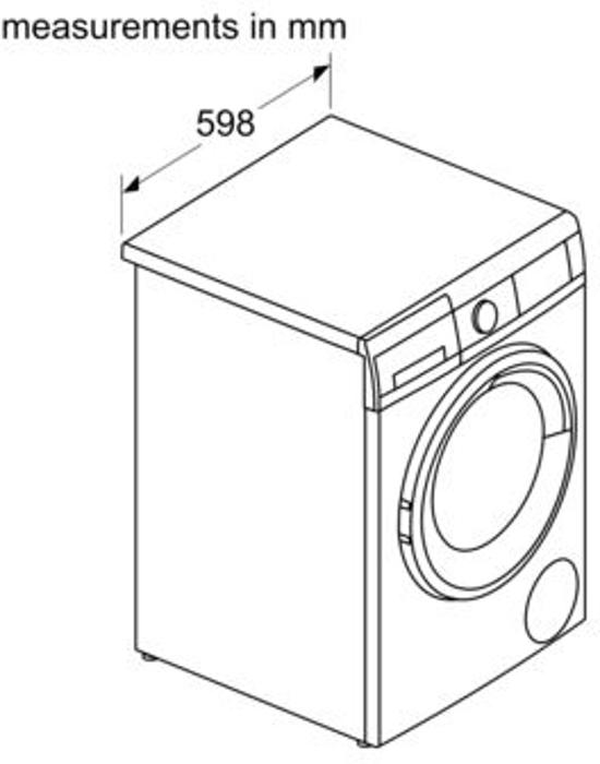 Siemens WN34A1U8GB iQ300 8/5kg 1400 rpm Freestanding Washer Dryer White Built In Kitchens ...