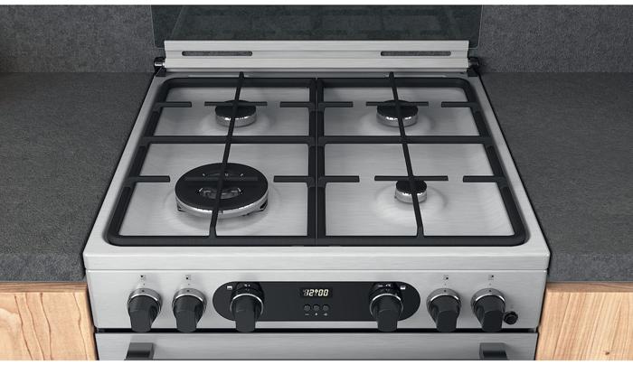 Hotpoint CD67G0CCX/UK Cannon Double Oven Freestanding Gas Cooker ...