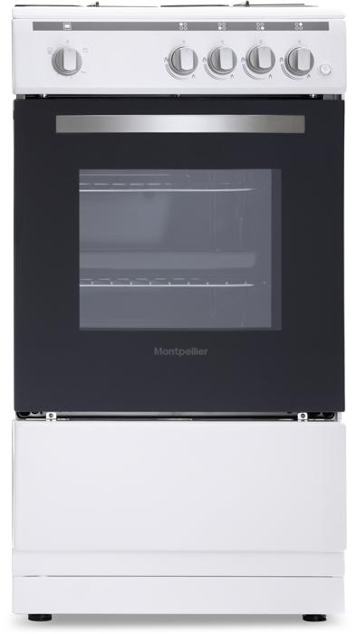 Montpellier MSG50W 50cm Single Cavity Freestanding Gas Cooker White ...