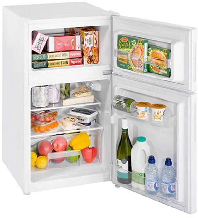 Teknix UCFF48W 86-Litre Under Counter Freestanding Fridge-Freezer White ...