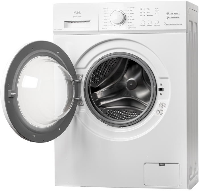 OEM SWM6100W 6kg 1000rpm Freestanding Washing Machine White Built In ...