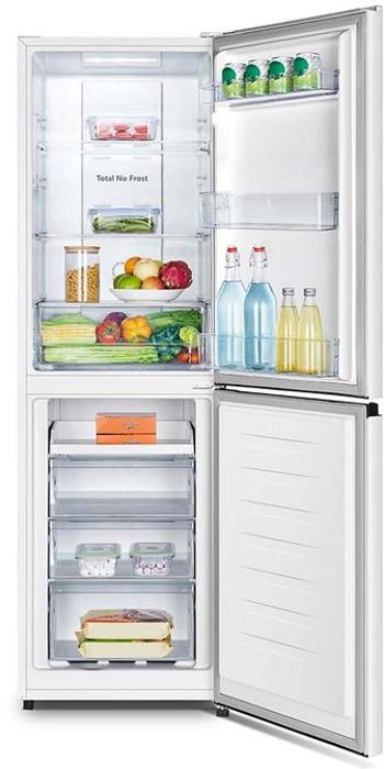 Teknix FFPH1825PW 55cm No Frost 256 Litres 60 / 40 Freestanding Fridge ...