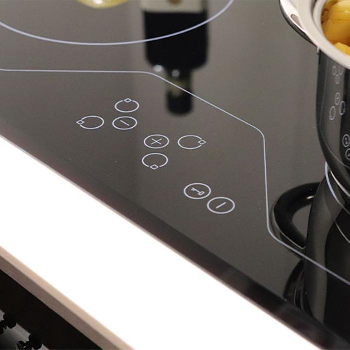 Nordmende HCT62FL 60cm 4 Zone Touch Control Ceramic Hob Black Built In ...