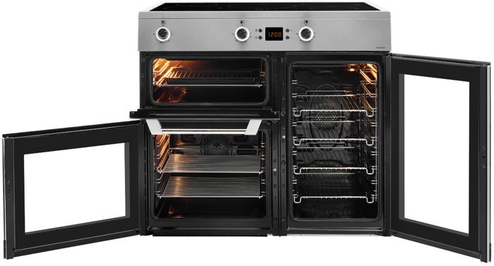 Leisure CS90D530X Cookmaster 90cm Three Ovens Induction Range Cooker ...