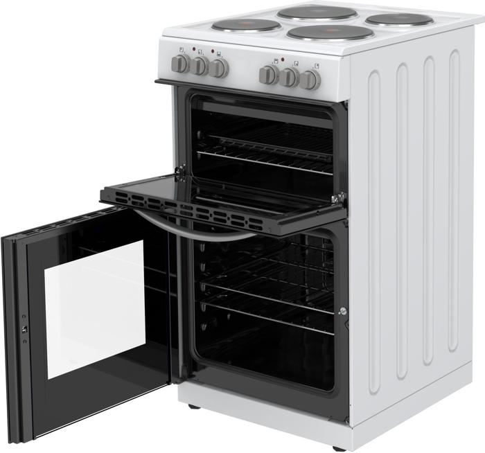 Montpellier MTCE50W 50cm Twin Cavity Freestanding Electric Cooker White ...