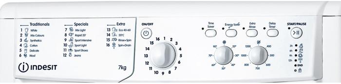 Indesit OLD VERSION IWC 71252 W UK N (IWC71252ECO) Ecotime 7kg 1200Spin ...