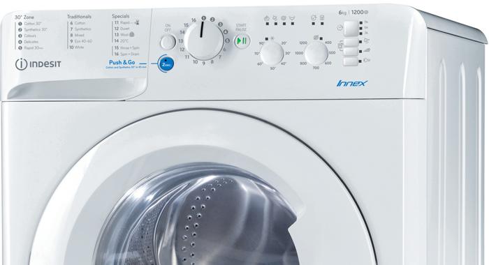 Indesit BWSC 61251 XW UK N 6kg 1200Spin Freestanding Washing Machine ...