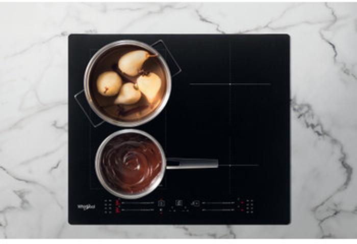 Whirlpool WLS7960NE 4 Zones 60cm Induction Hob Black Built In Kitchens ...