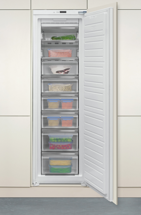 CDA CRI681 Full Height Frost Free 196 Litres Integrated Freezer White ...