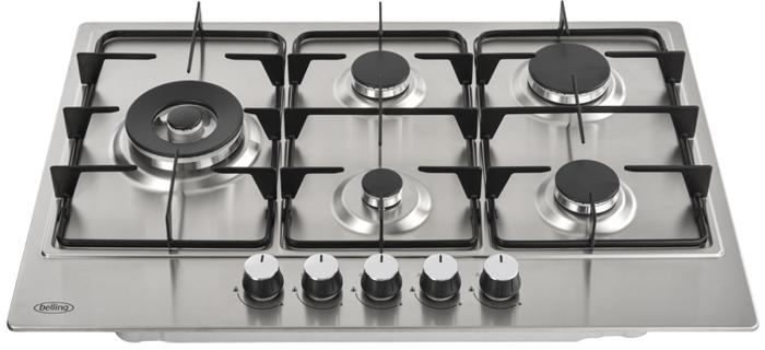 Belling GHU75GC 444410133 75cm 5 x Burners Gas Hob Stainless steel ...