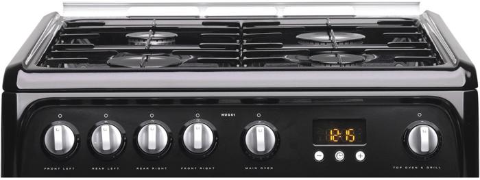 Hotpoint HUG61K ULTIMA 60cm Freestanding Gas Cooker Black Built In ...